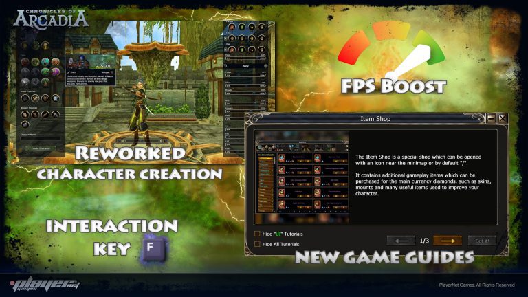 Chronicles of Arcadia - MMORPG de fantasía para jugar gratis.